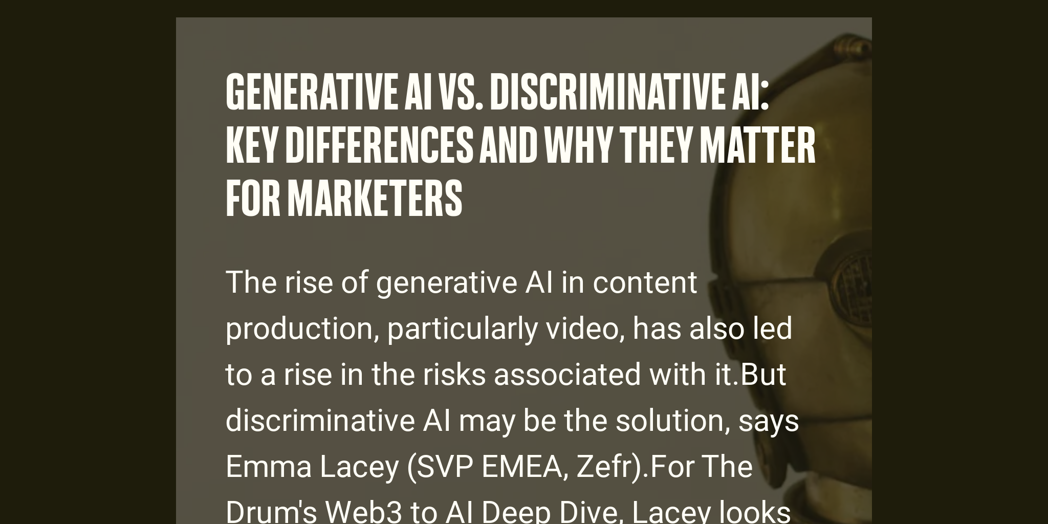 Generative Vs Discriminative Classification Generative Vs Discriminative Classification