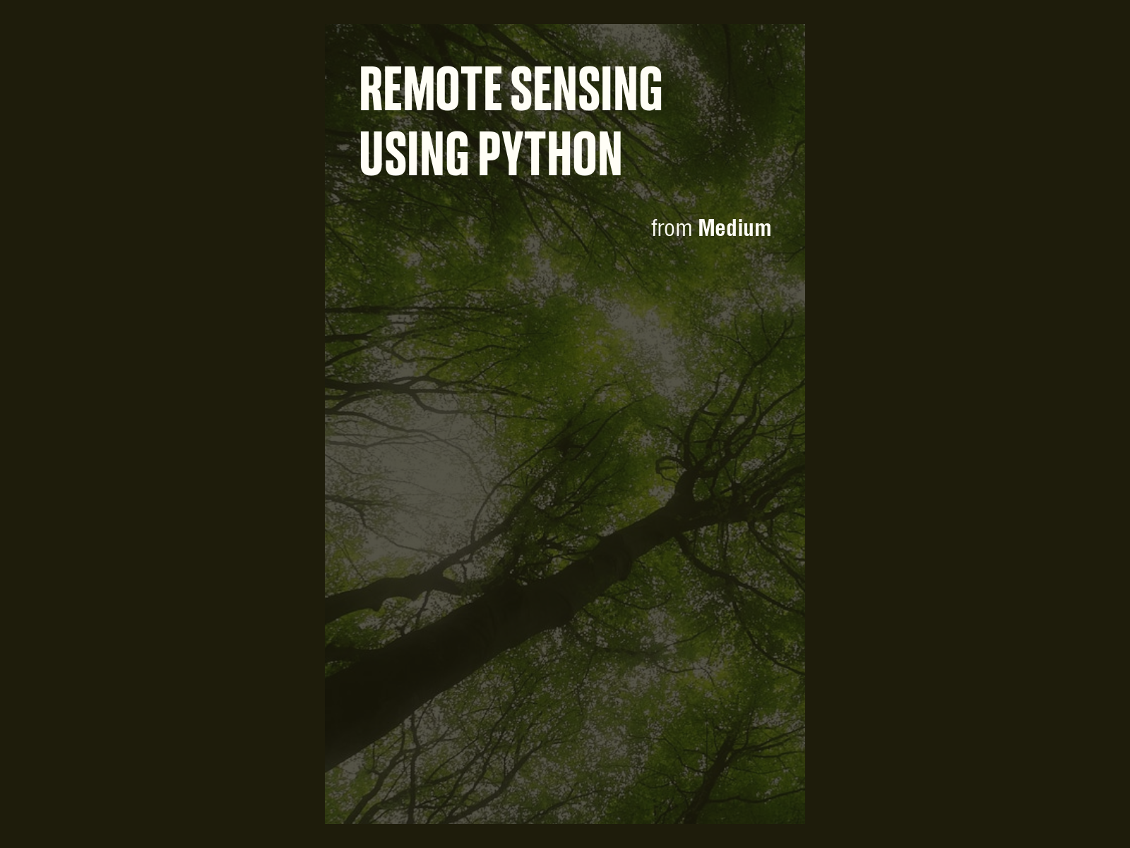 Remote Sensing Using Python Data Science Briefly