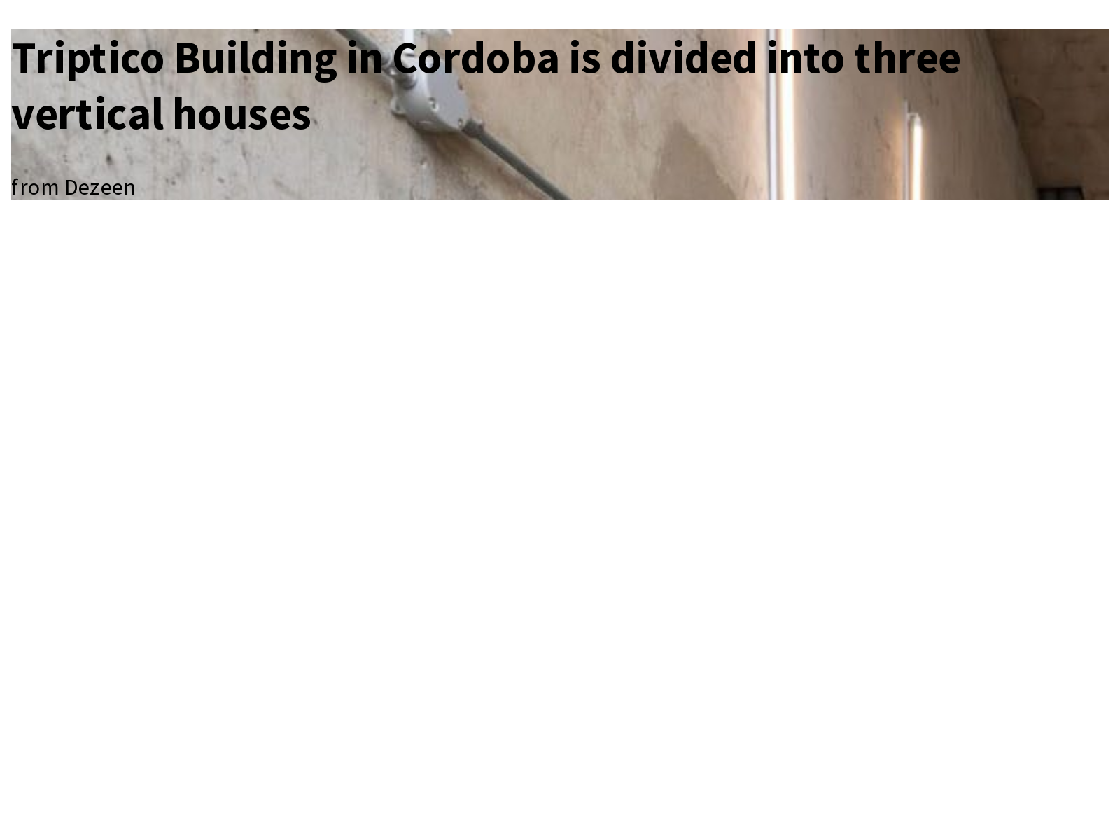 Triptico Building in Cordoba is divided into three vertical houses ... Triptico Building in Cordoba is divided into three vertical houses ...