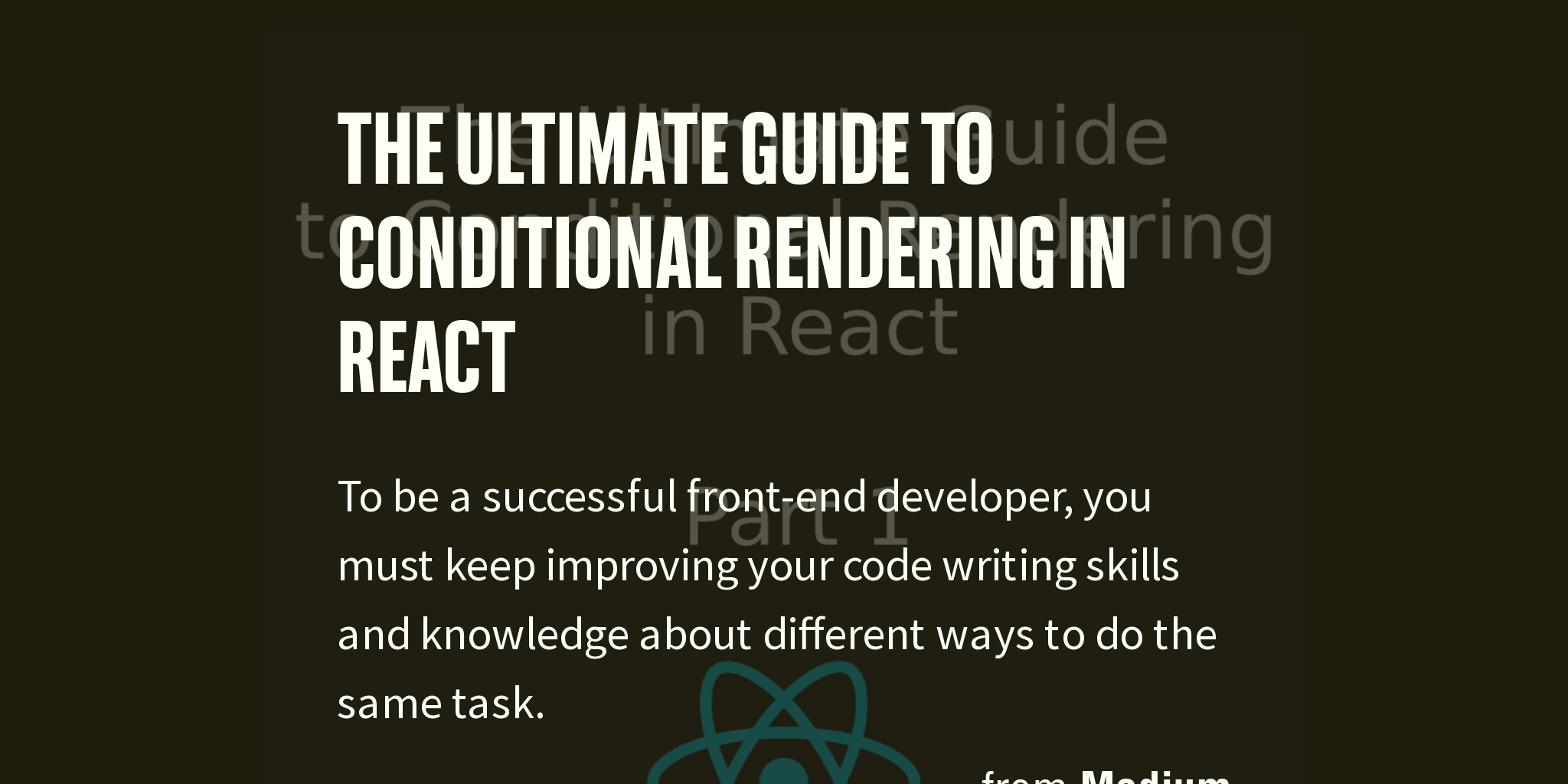 5 Ways To Implement Conditional Rendering In React Vu